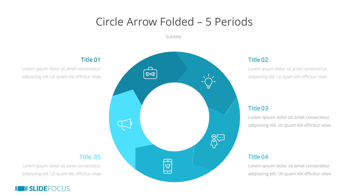 Circle Arrow Folded 5 Periods – Slidefocus: Presentation Made Simple Circle Arrow Folded 5 Periods – Slidefocus: Presentation Made Simple